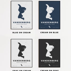 Vandenberg Space Force Base Map Print - Etsy