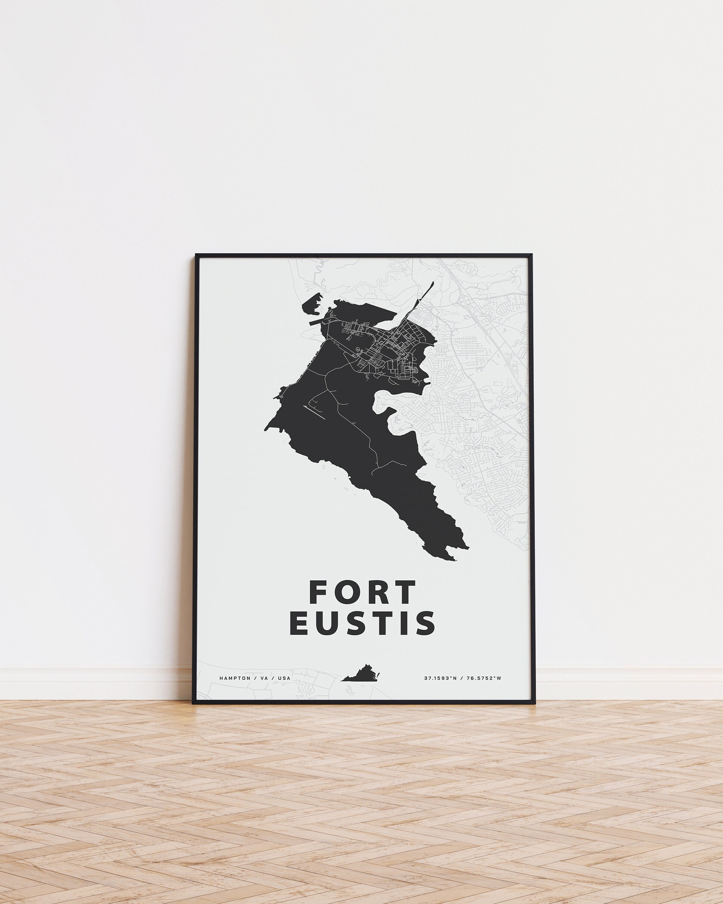 Fort Eustis Map Print U.S. Army - Etsy