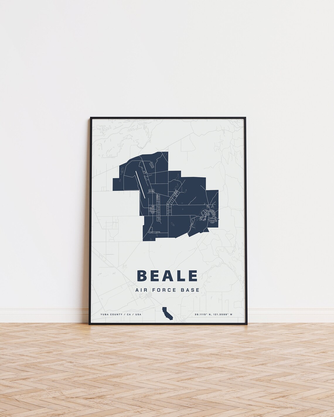 Custom Military Base Map Print Set of 2 - Etsy