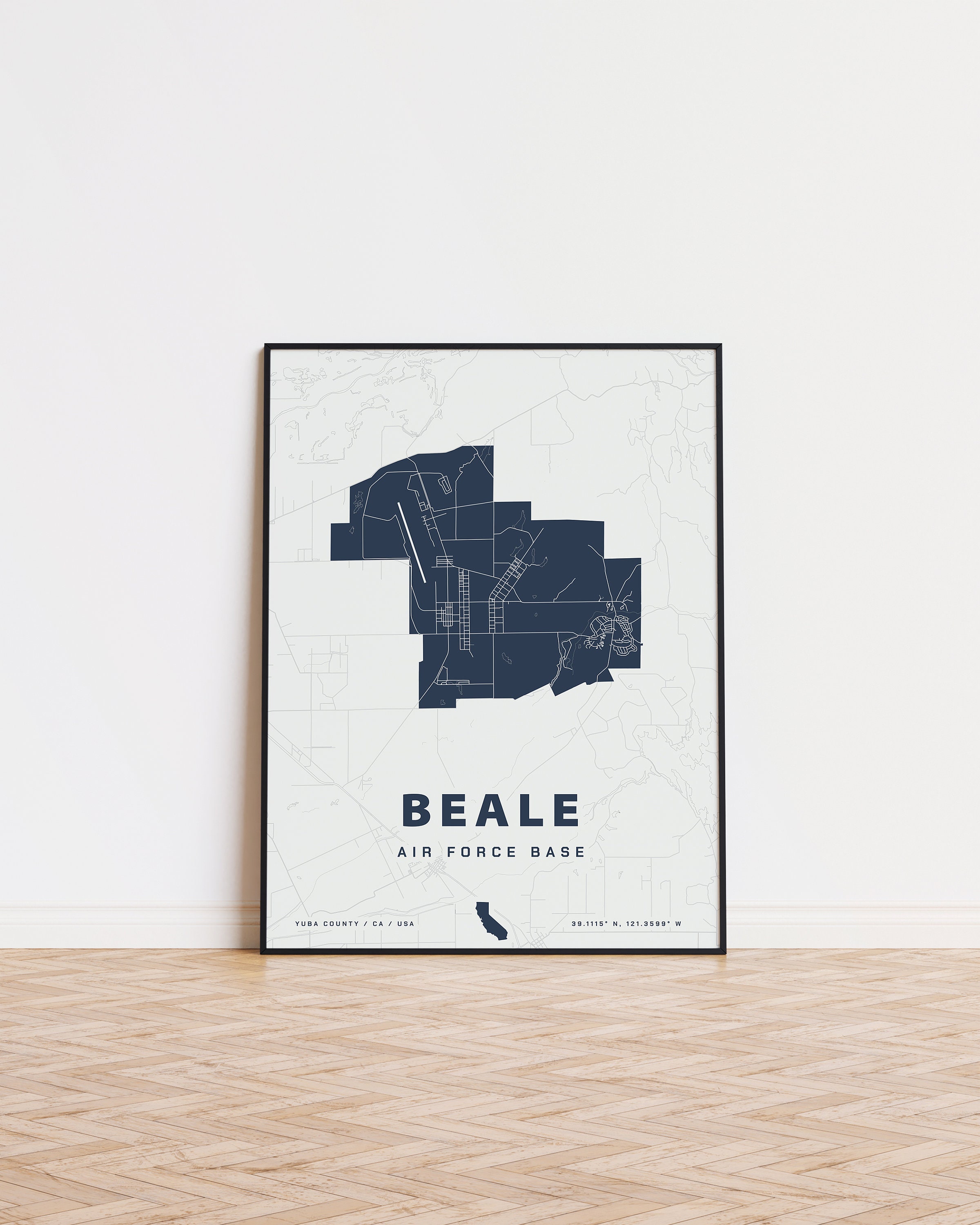 Custom Military Base Map Print Set of 2 - Etsy