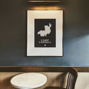 Camp Carroll Map Print - Etsy