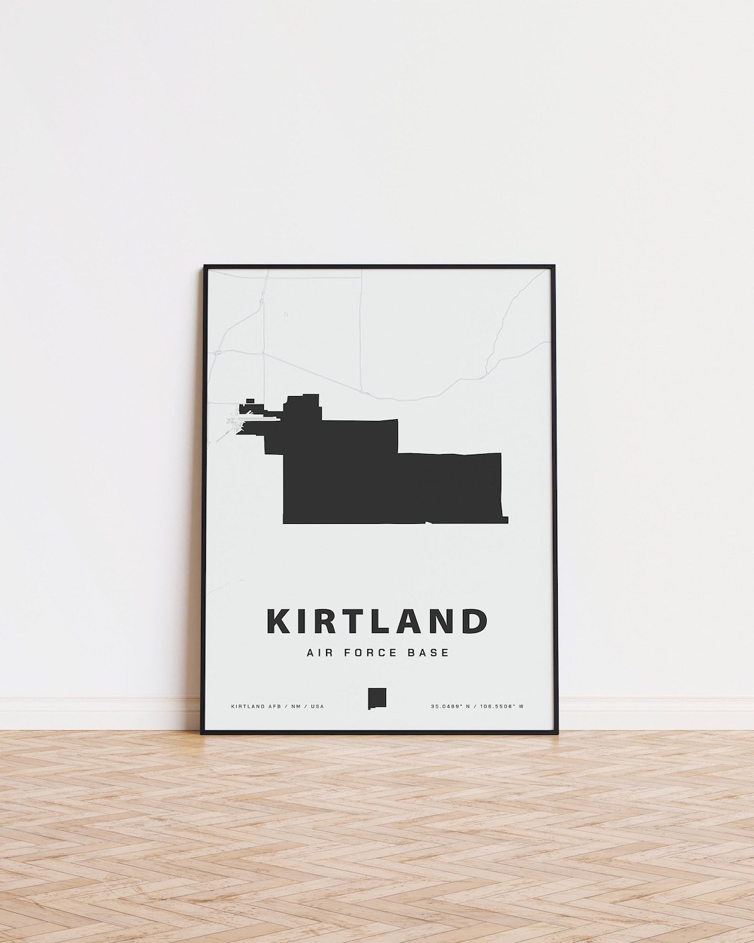 Kirtland Air Force Base Map Print - Etsy