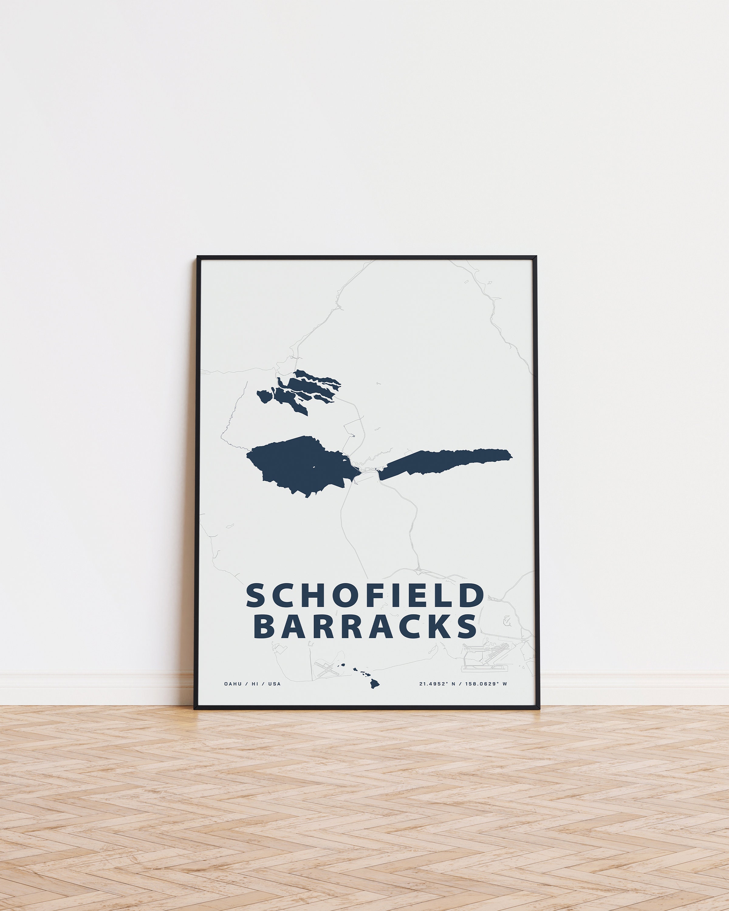 Schofield Barracks Map Print | U.S. Army - Etsy