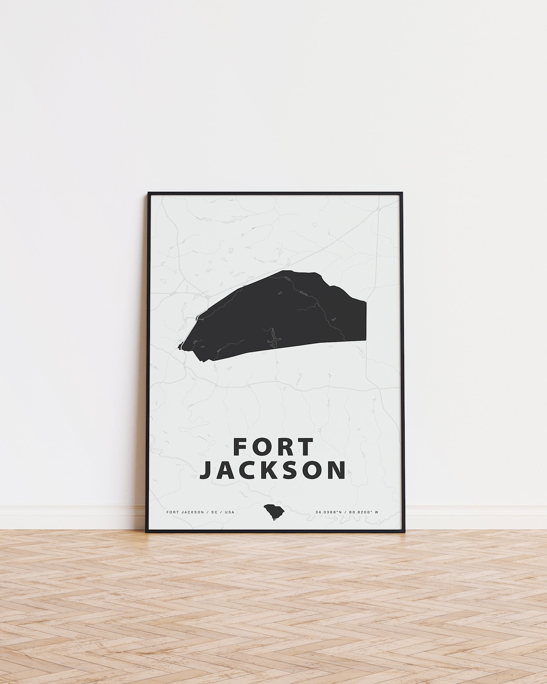 Fort Jackson Map Print U.S. Army - Etsy