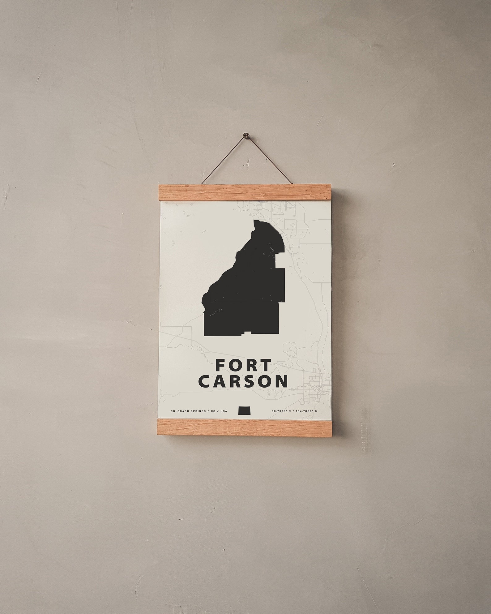 Fort Carson Map Print U.S. Army - Etsy