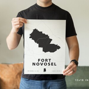Fort Novosel Map Print | U.S. Army - Etsy