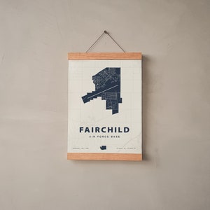 Fairchild Air Force Base Map Print - Etsy