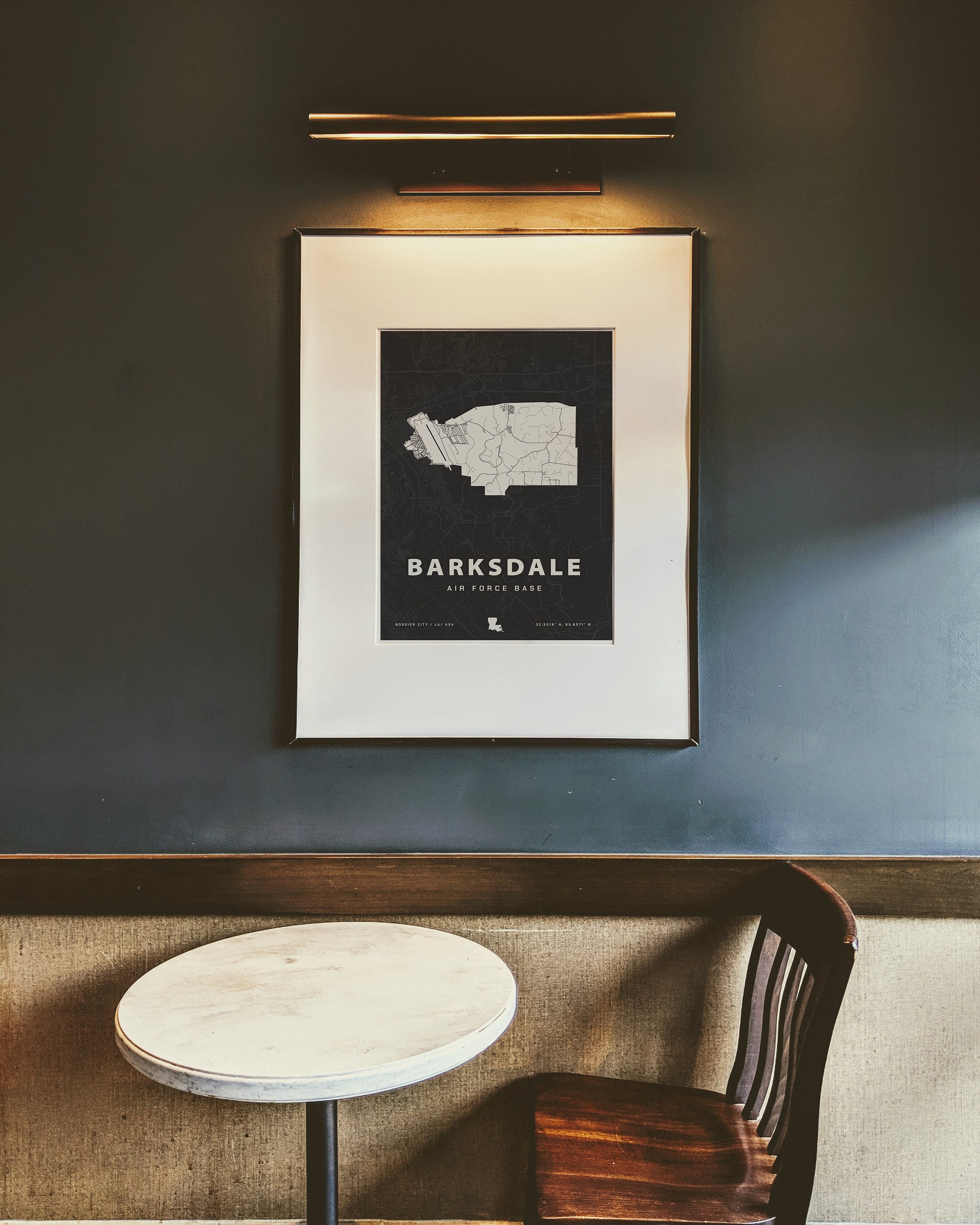 Custom Military Base Map Print Set of 2 - Etsy