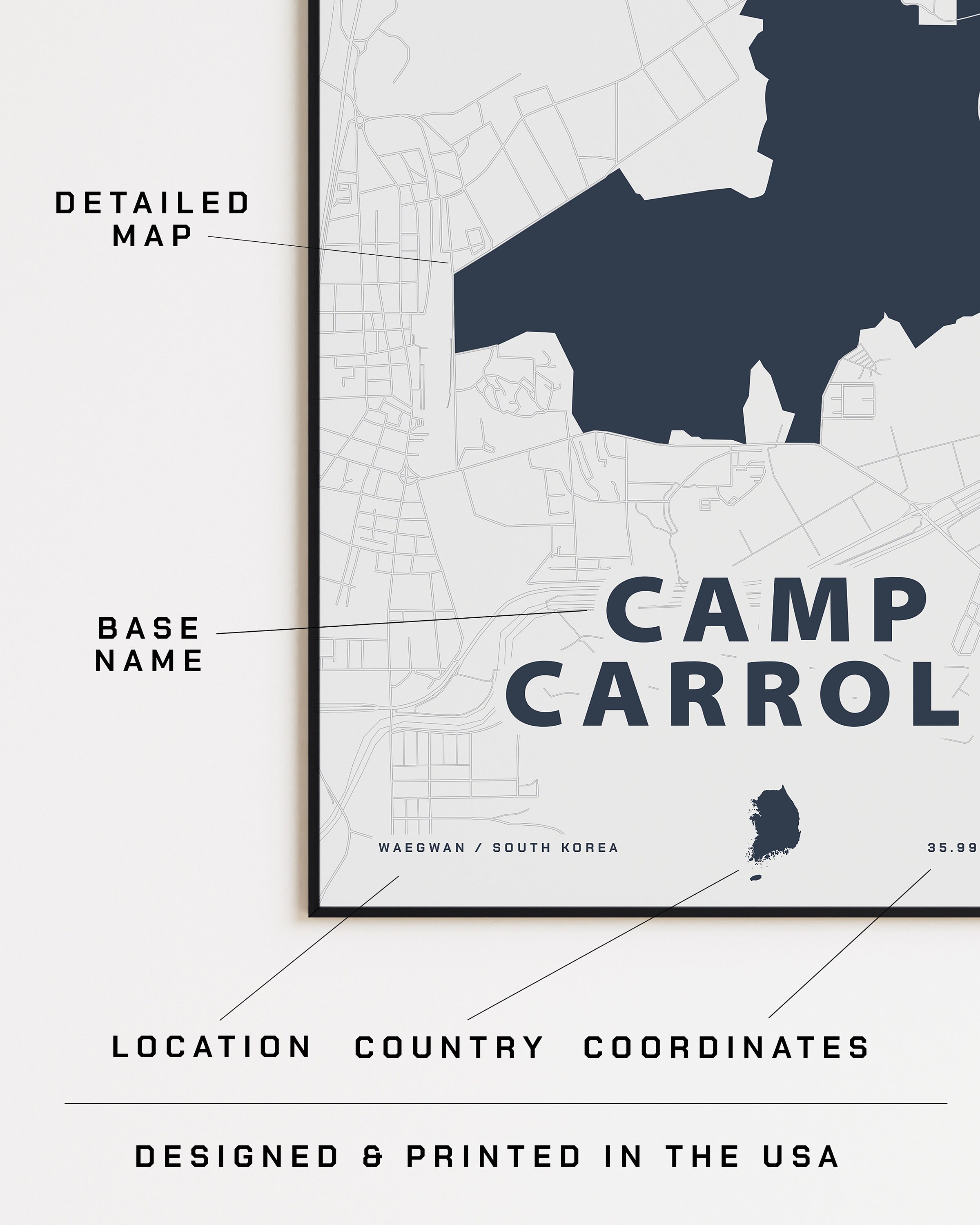 Camp Carroll Map Print - Etsy