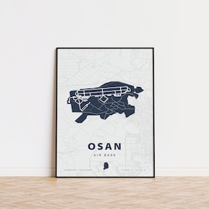 Osan Air Base Map Print - Etsy