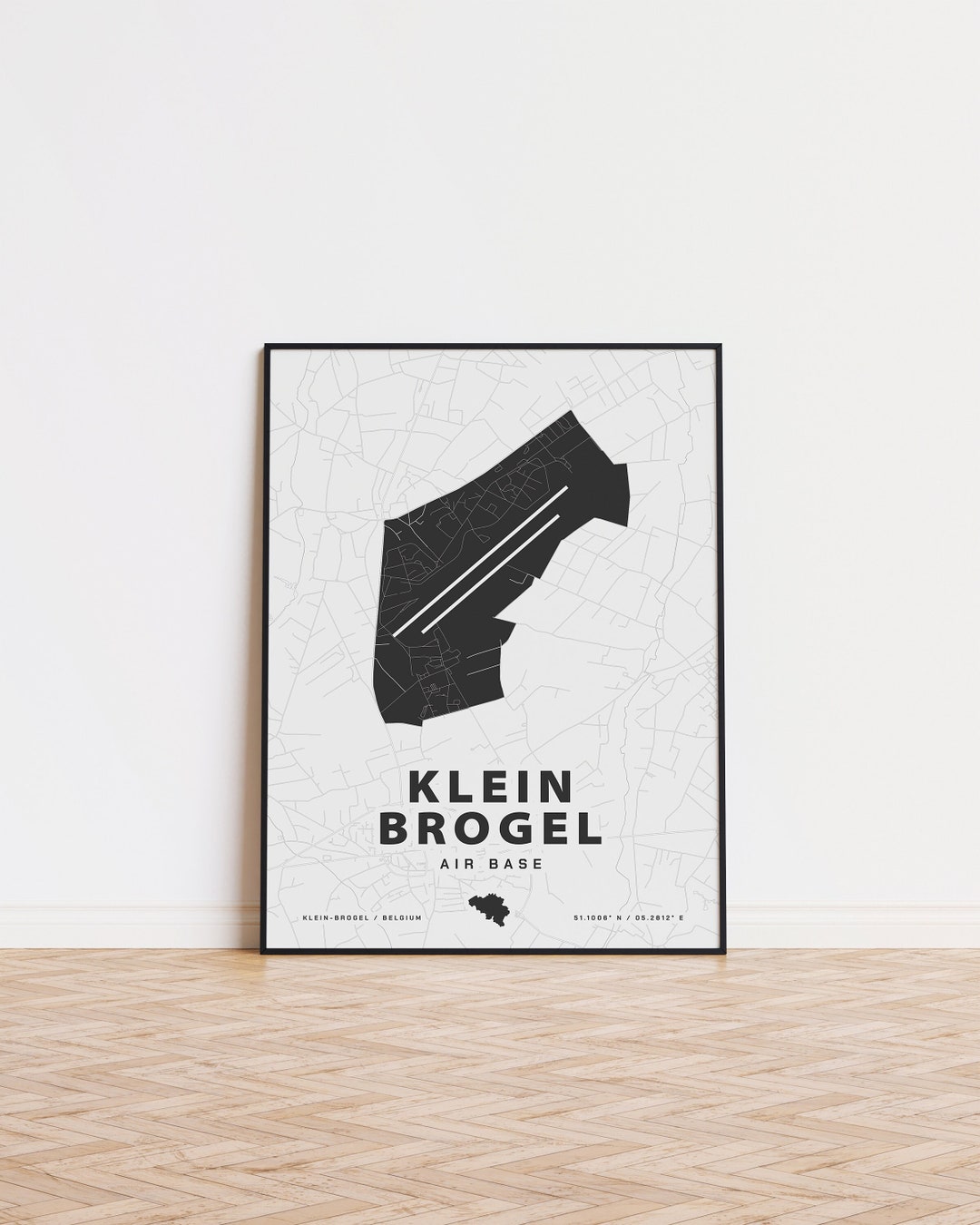 Klein-brogel Air Base Map Print - Etsy