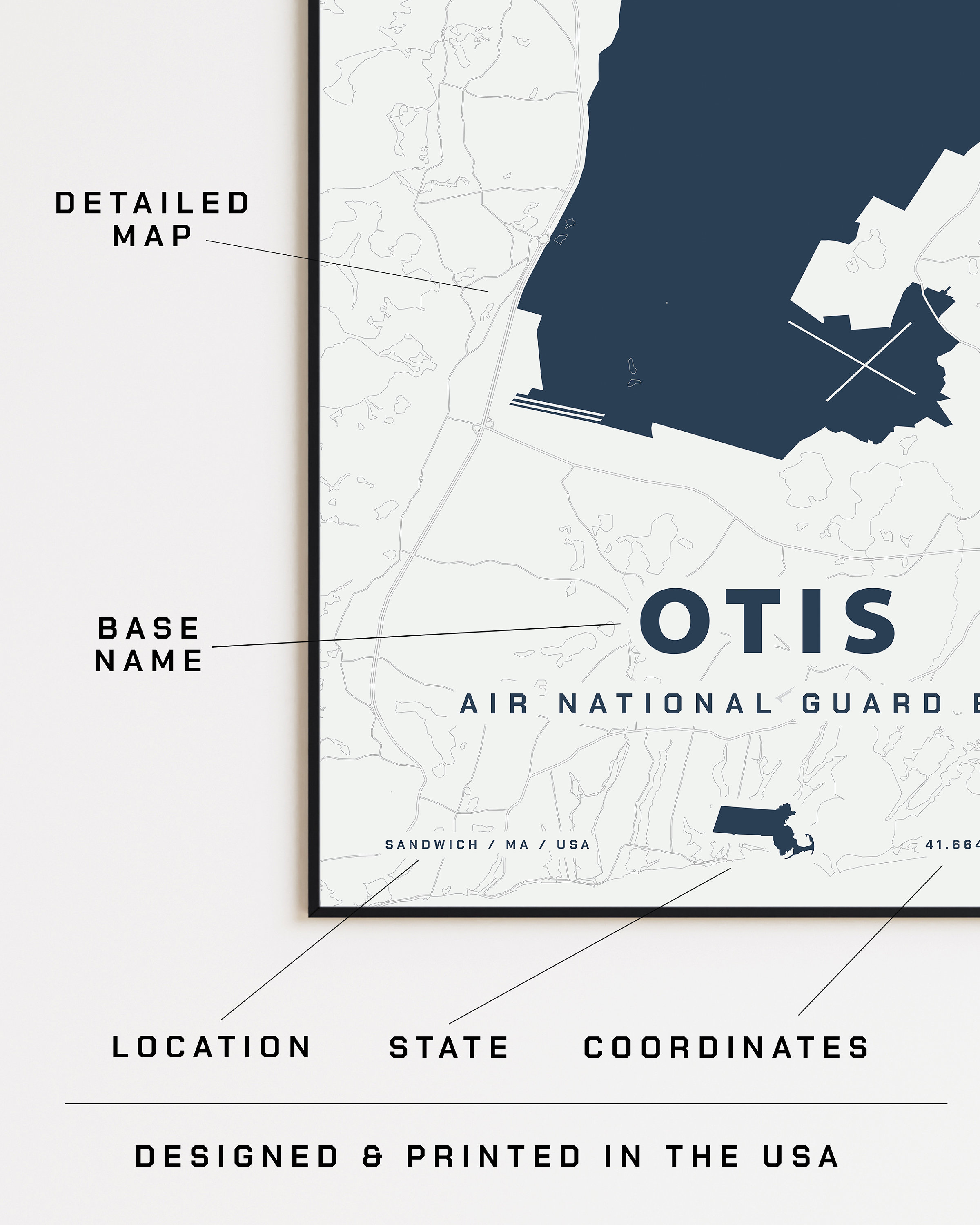 Otis Air National Guard Base Map The Number Of Active Duty Troops In