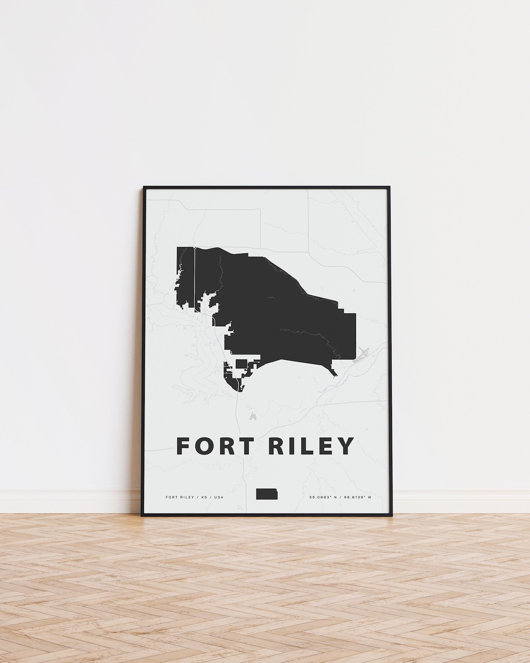 Fort Riley Map Print | U.S. Army - Etsy