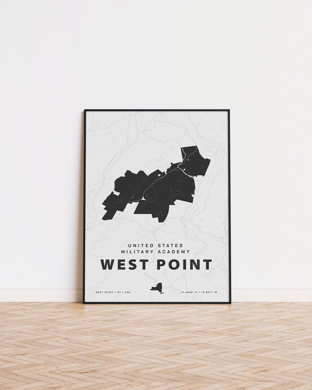 USMA West Point Map Print - Etsy