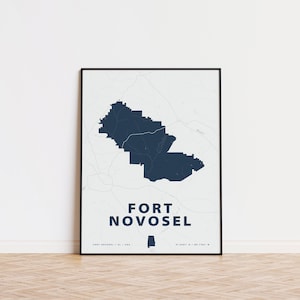 Fort Novosel Map Print | U.S. Army - Etsy