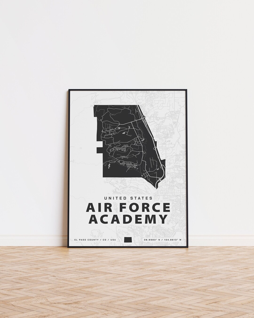 Air Force Academy Map Print - Etsy