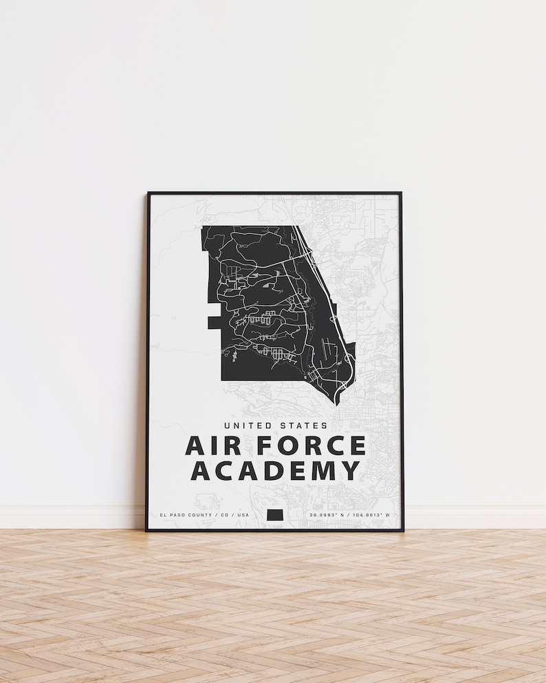 Air Force Academy Map Print - Etsy