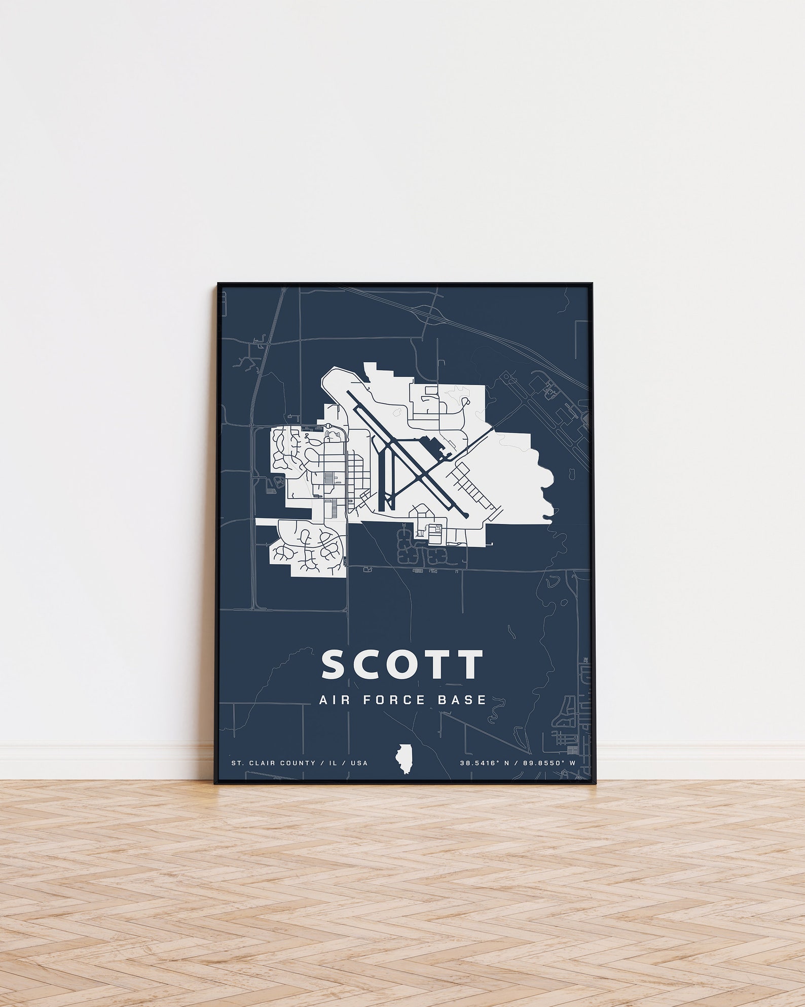 Custom Military Base Map Print Set of 2 - Etsy