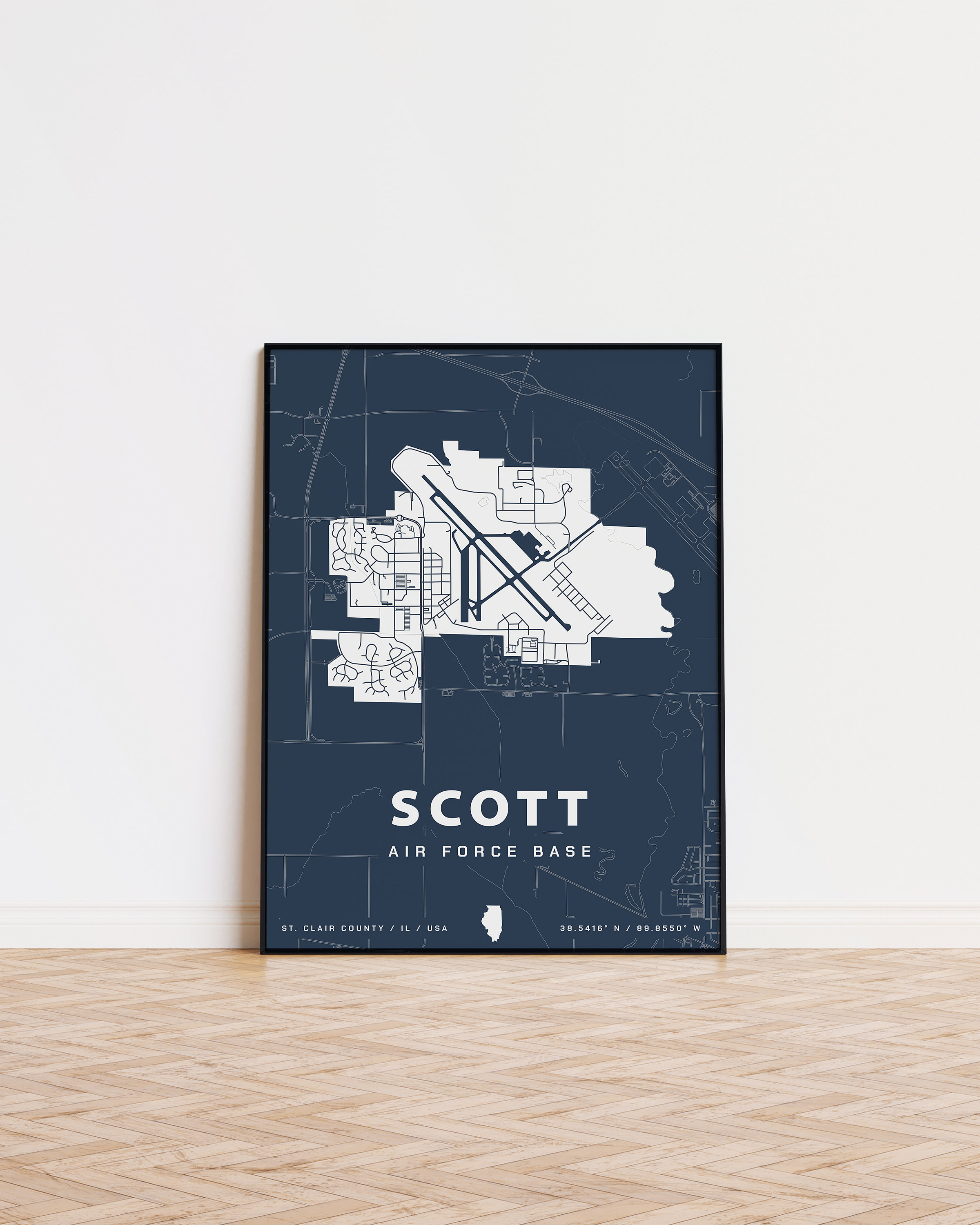 Custom Military Base Map Print Choose Your Base - Etsy