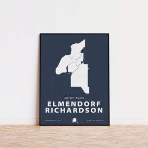 Joint Base Elmendorf-richardson Map Print - Etsy
