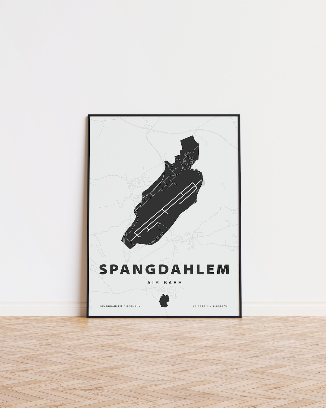 Spangdahlem Air Base Map Print - Etsy