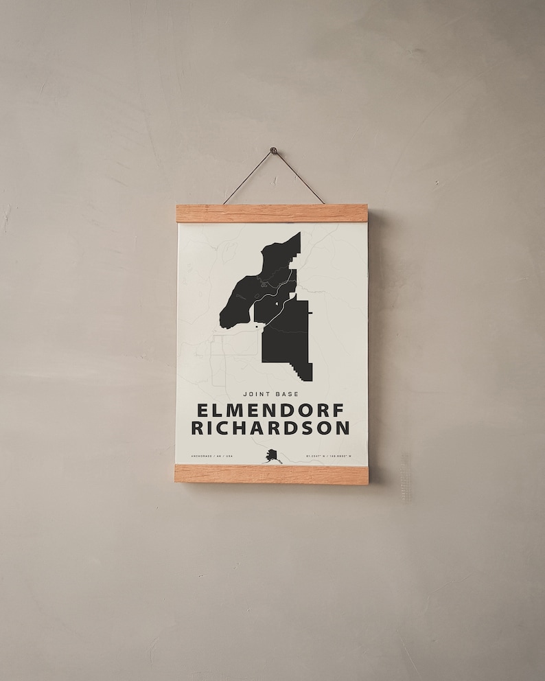 Joint Base Elmendorf-richardson Map Print - Etsy