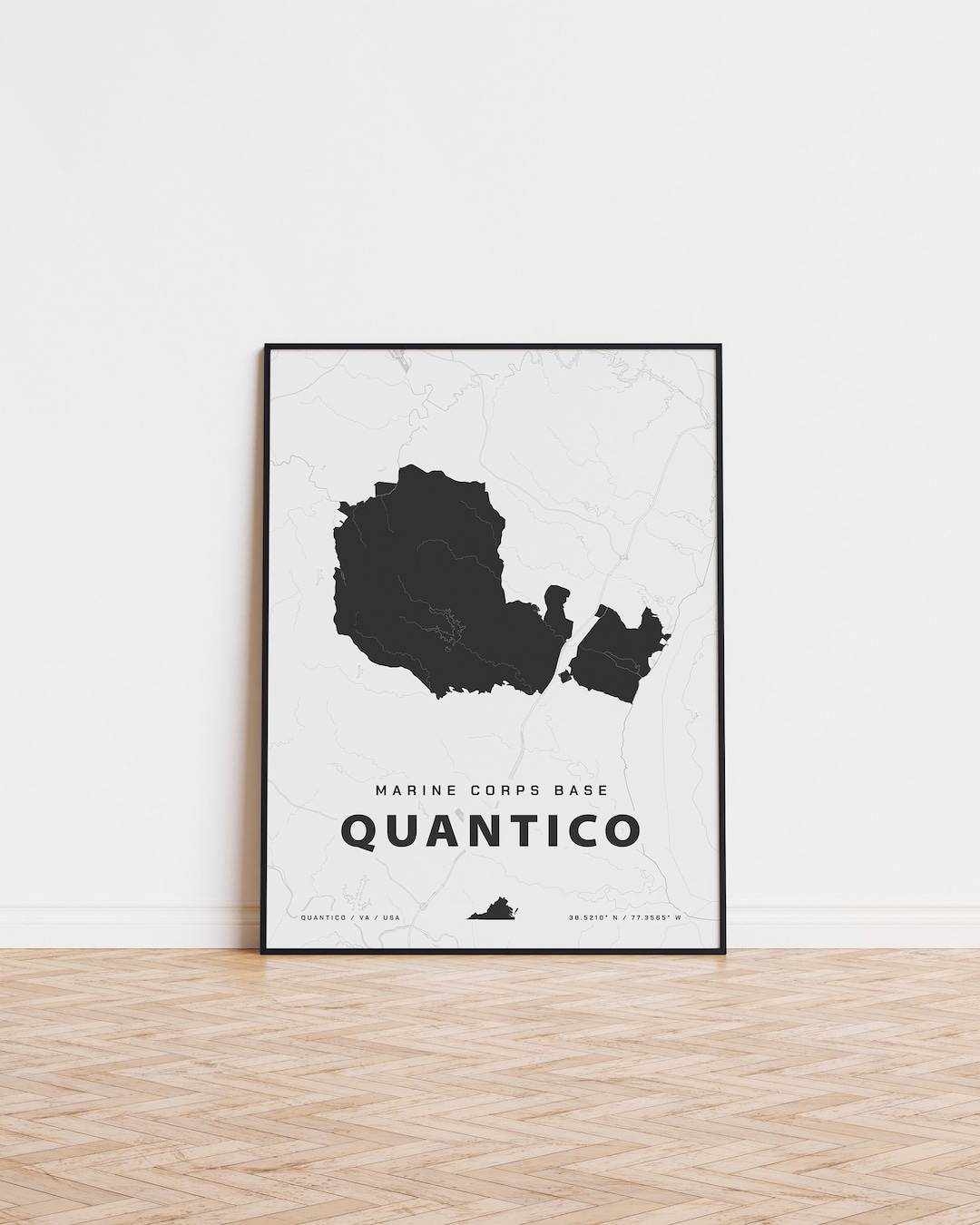 Marine Corps Base Quantico Map Print - Etsy