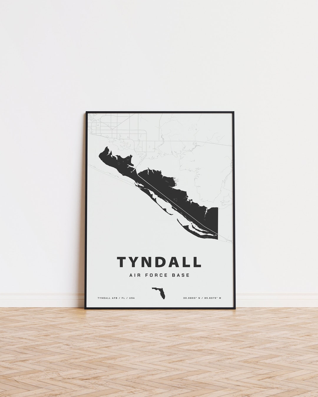Tyndall Air Force Base Map Print - Etsy