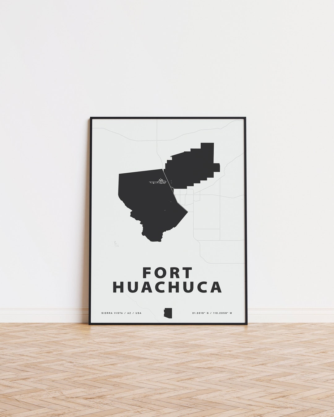 Fort Huachuca Map Print | U.S. Army - Etsy