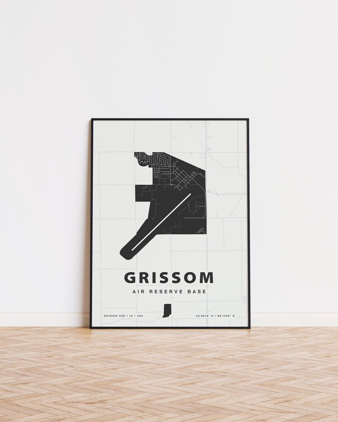 Grissom Air Reserve Base Map Print - Etsy