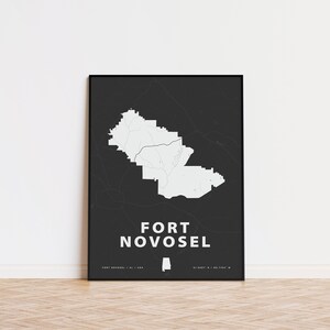 Fort Novosel Map Print | U.S. Army - Etsy