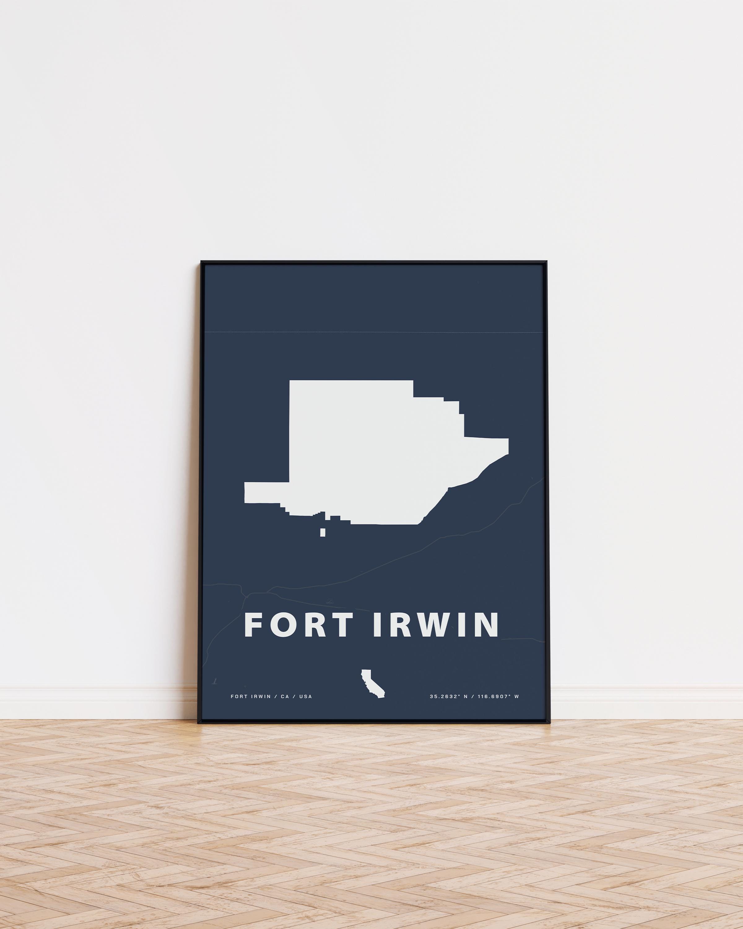 Fort Irwin Map Print | U.S. Army - Etsy