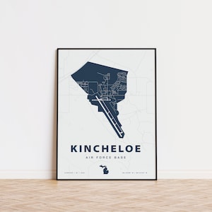 Kincheloe Air Force Base Map Print - Etsy