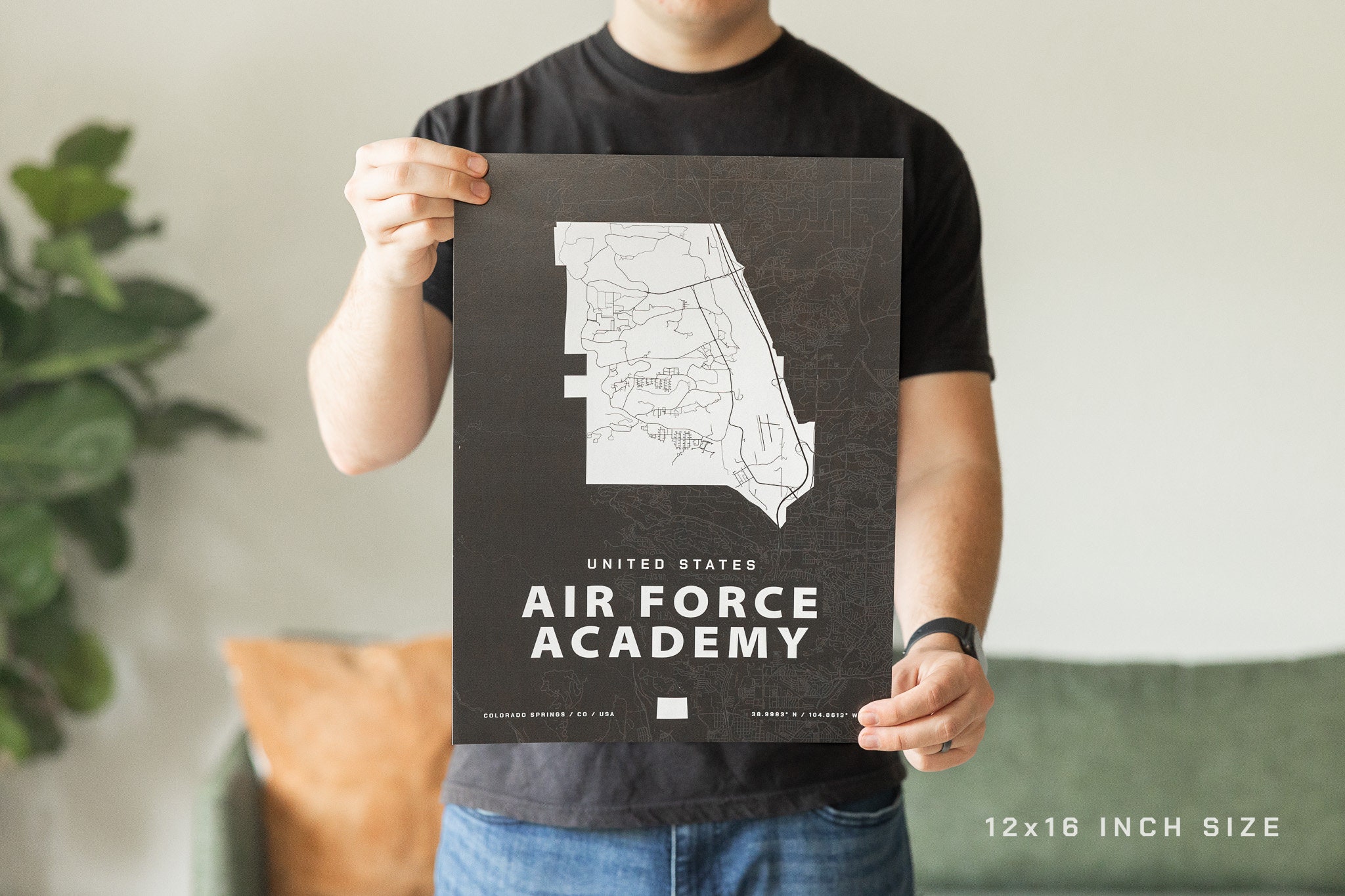 Air Force Academy Map Print - Etsy