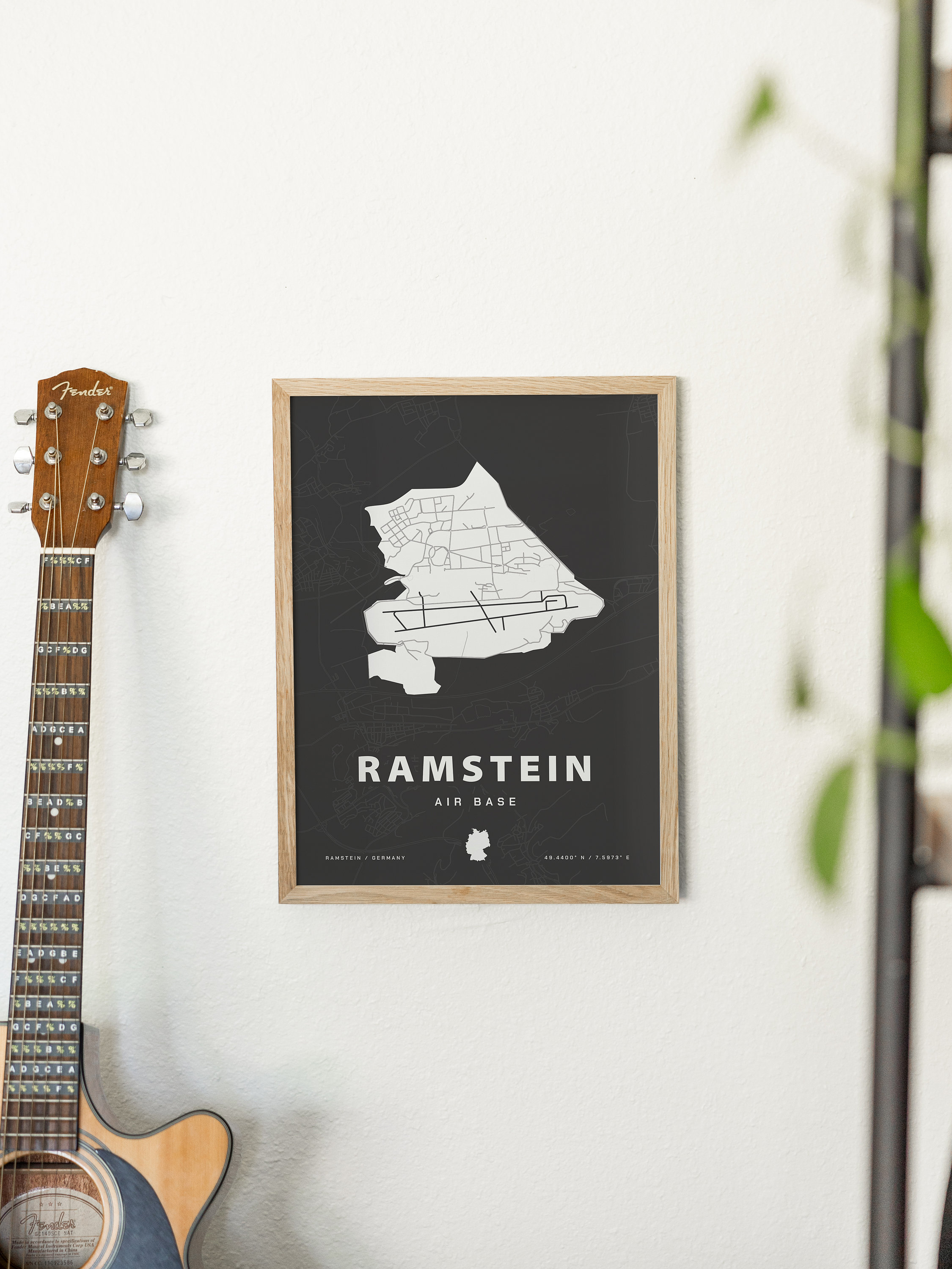 Ramstein Air Base Map Print - Etsy