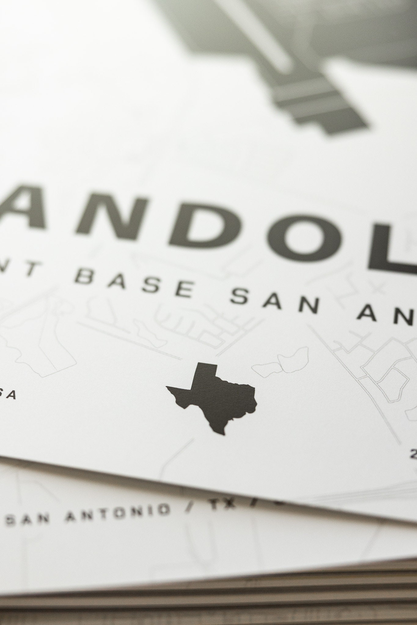 Randolph Air Force Base Map Print - Etsy