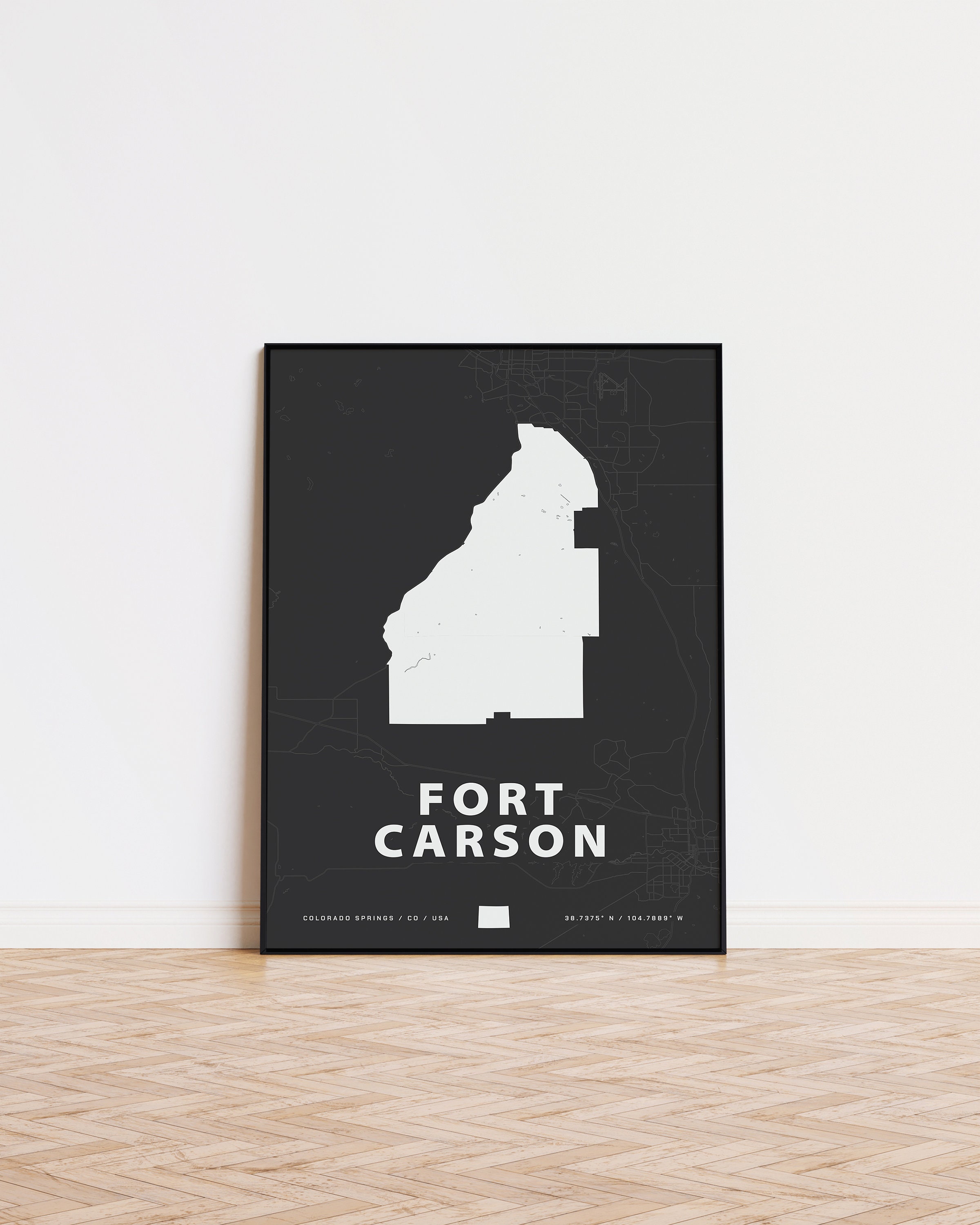 Fort Carson Map Print U.S. Army - Etsy