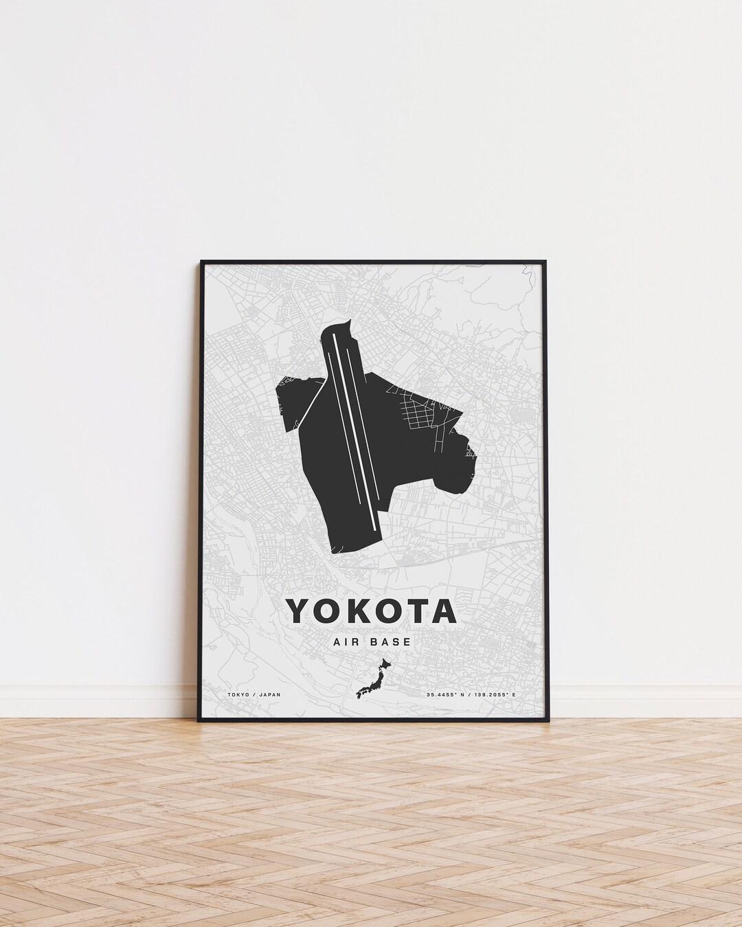 Yokota Air Base Map Print - Etsy