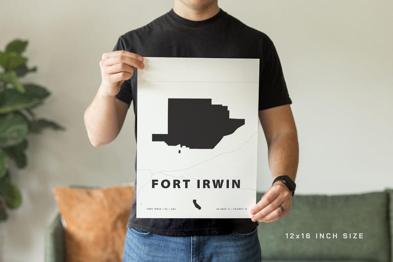 Fort Irwin Map Print | U.S. Army - Etsy