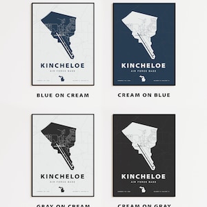 Kincheloe Air Force Base Map Print - Etsy