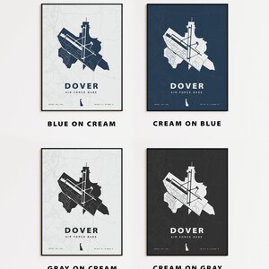 Dover Air Force Base Map Print - Etsy