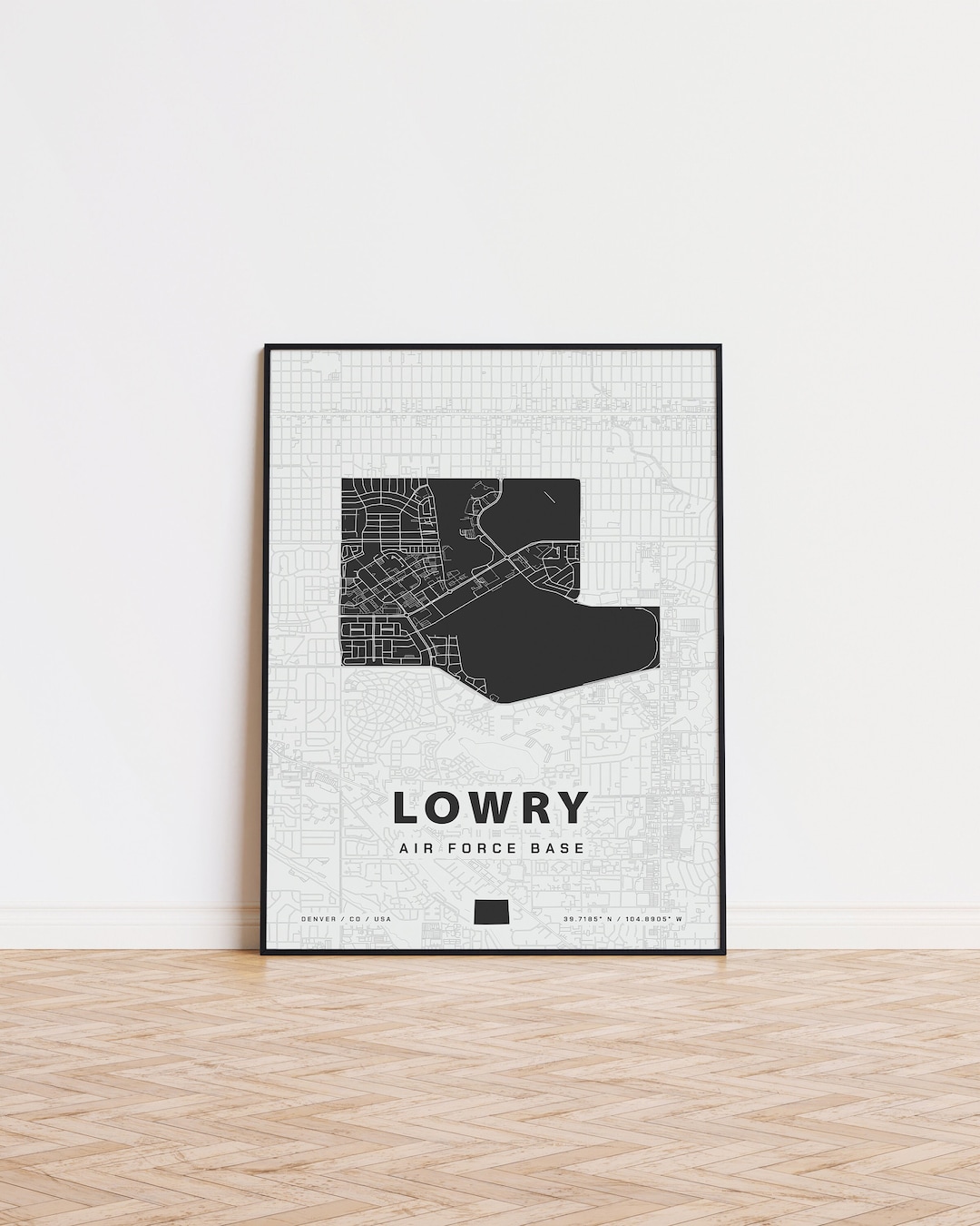 Lowry Air Force Base Map Print - Etsy