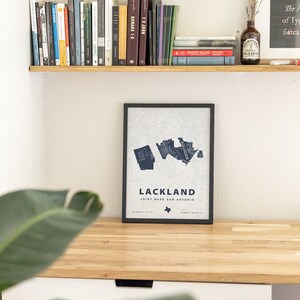 Lackland Air Force Base Map Print - Etsy