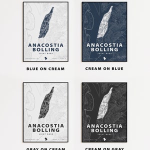 Anacostia-bolling Joint Base Map Print - Etsy