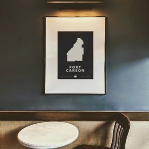 Fort Carson Map Print | U.S. Army - Etsy