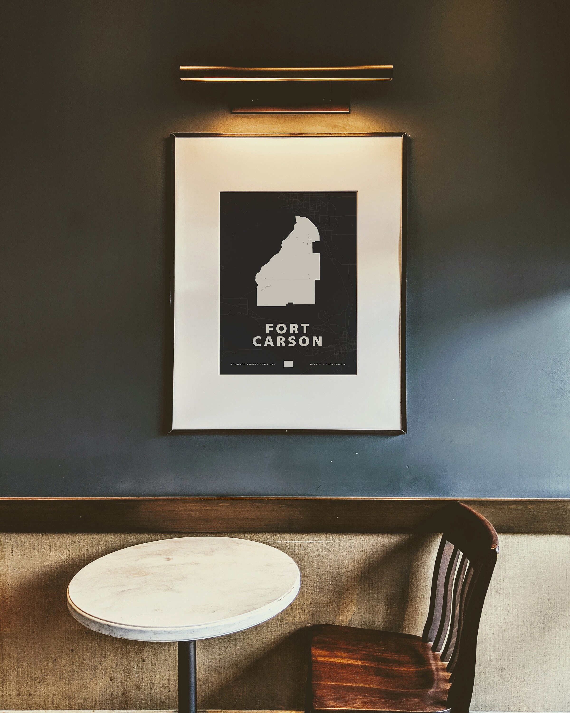 Fort Carson Map Print U.S. Army - Etsy