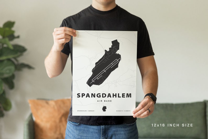 Spangdahlem Air Base Map Print - Etsy