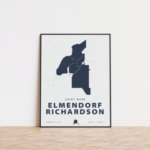 Joint Base Elmendorf-richardson Map Print - Etsy