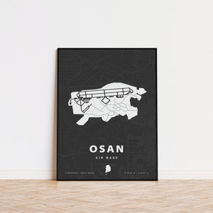 Osan Air Base Map Print - Etsy