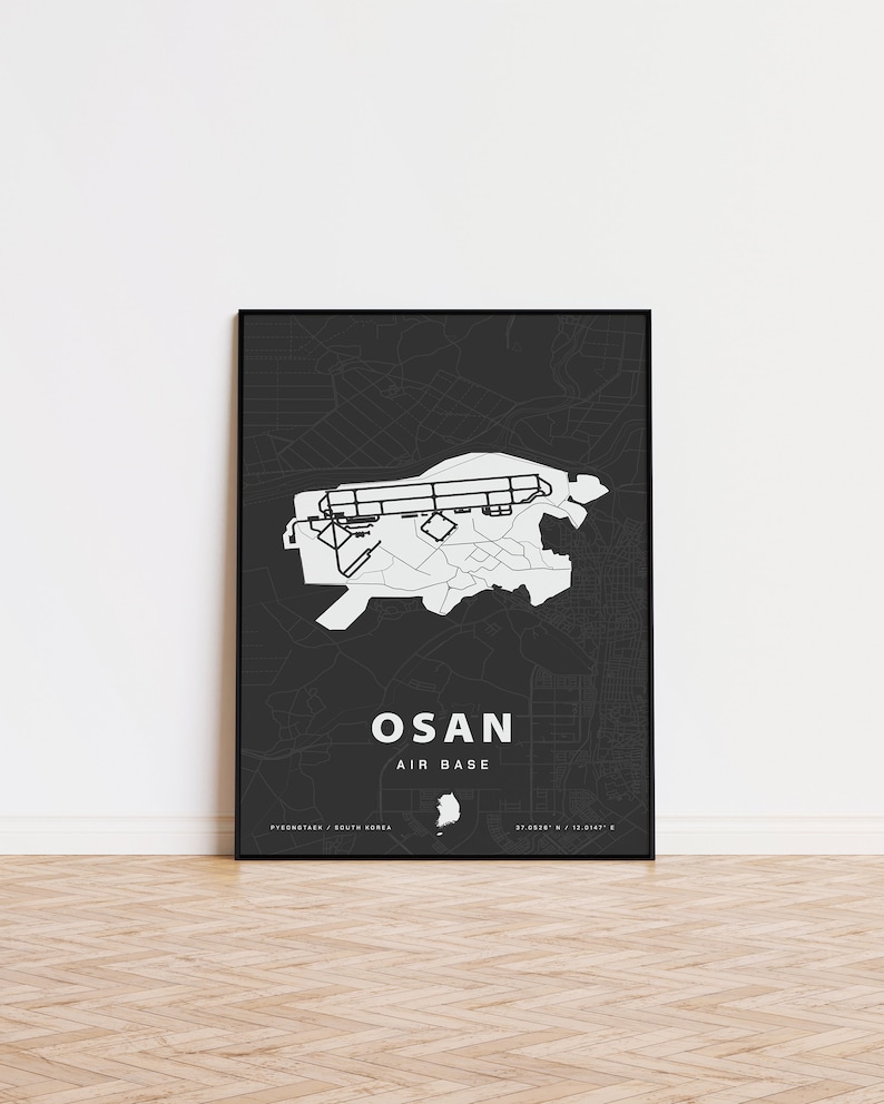 Osan Air Base Map Print - Etsy